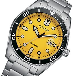 BUY Citizen Eco-Drive Yellow Dial 100M Mens Watch AW1760-81Z | CITIZEN ...